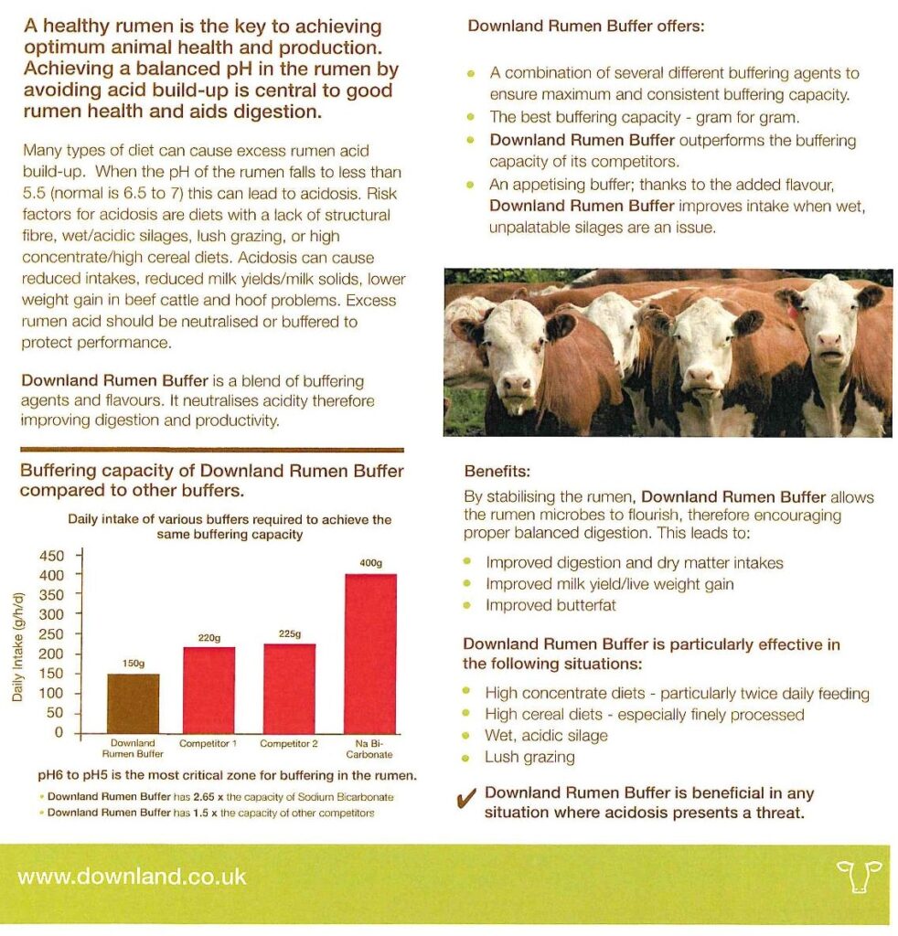 Downland Rumen Buffer 25kg - Davidsons Farm & Country